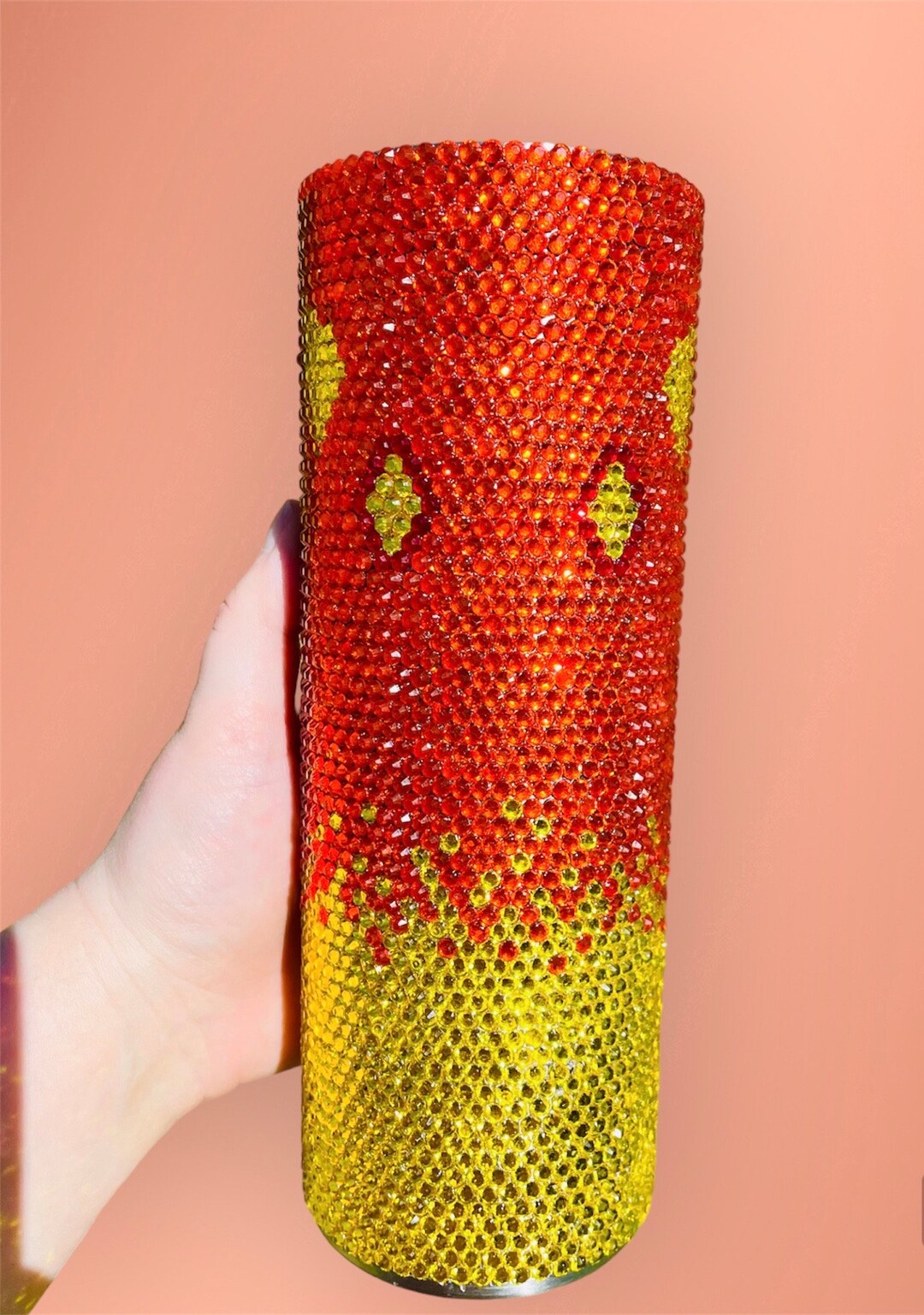 Genshin Impact Pyro Slime Rhinestone 20oz Skinny Tumbler - Etsy