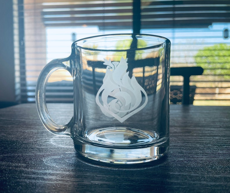 Diluc Constellation Genshin Impact Etched Glass Mug - Etsy