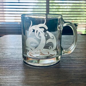 Neuvillette Constellation Genshin Impact Etched Glass Mug - Etsy