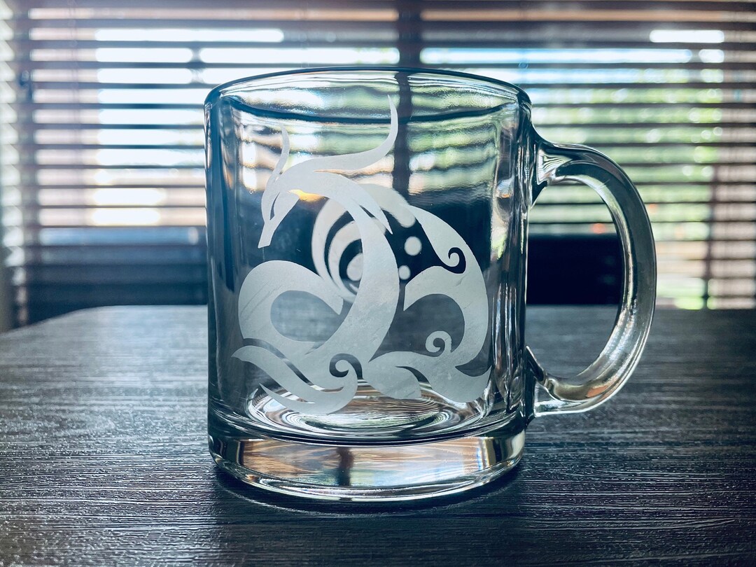 Neuvillette Constellation Genshin Impact Etched Glass Mug - Etsy