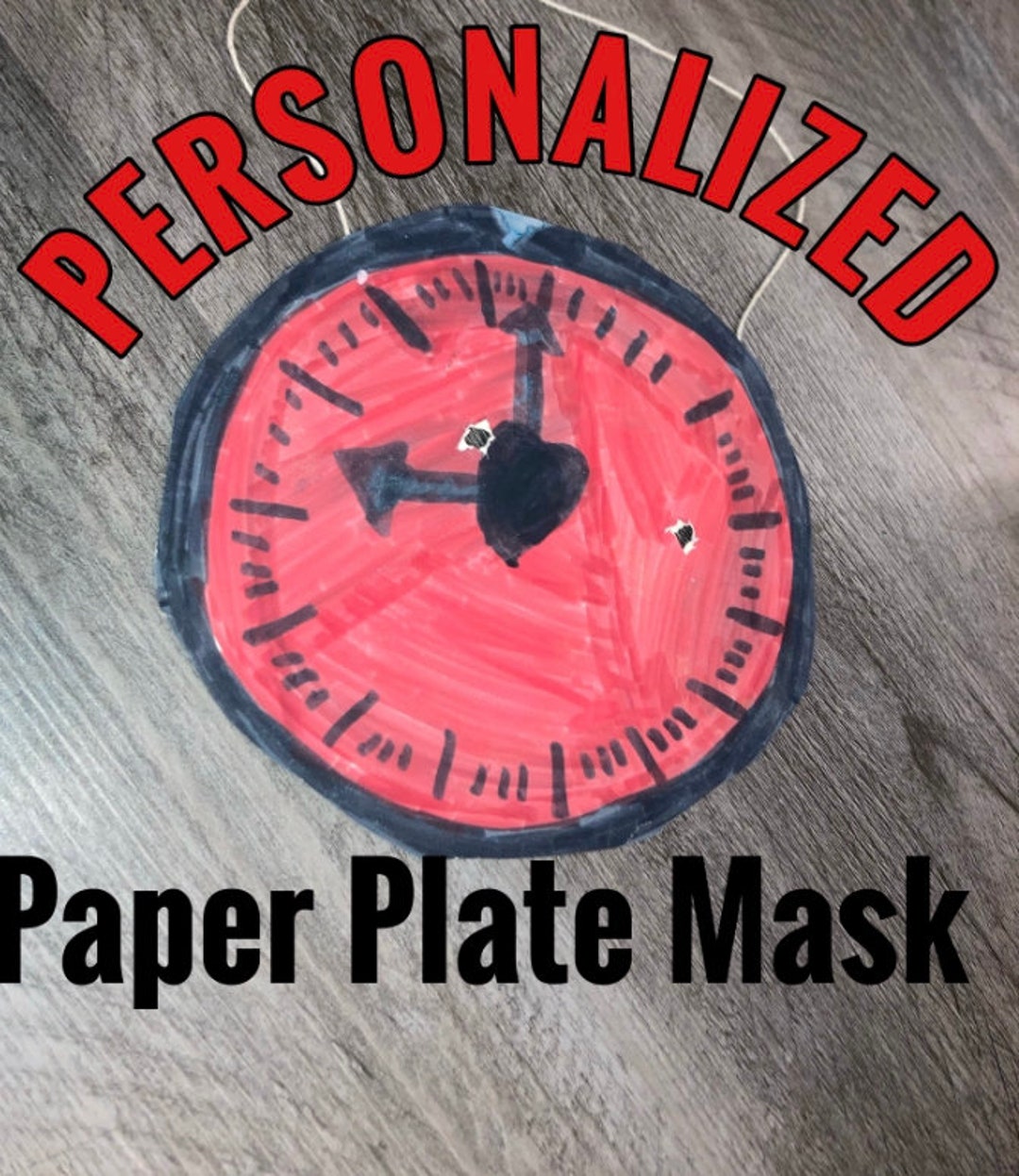Personalized Weirdcore Cosplay Paper Plate Mask - Etsy