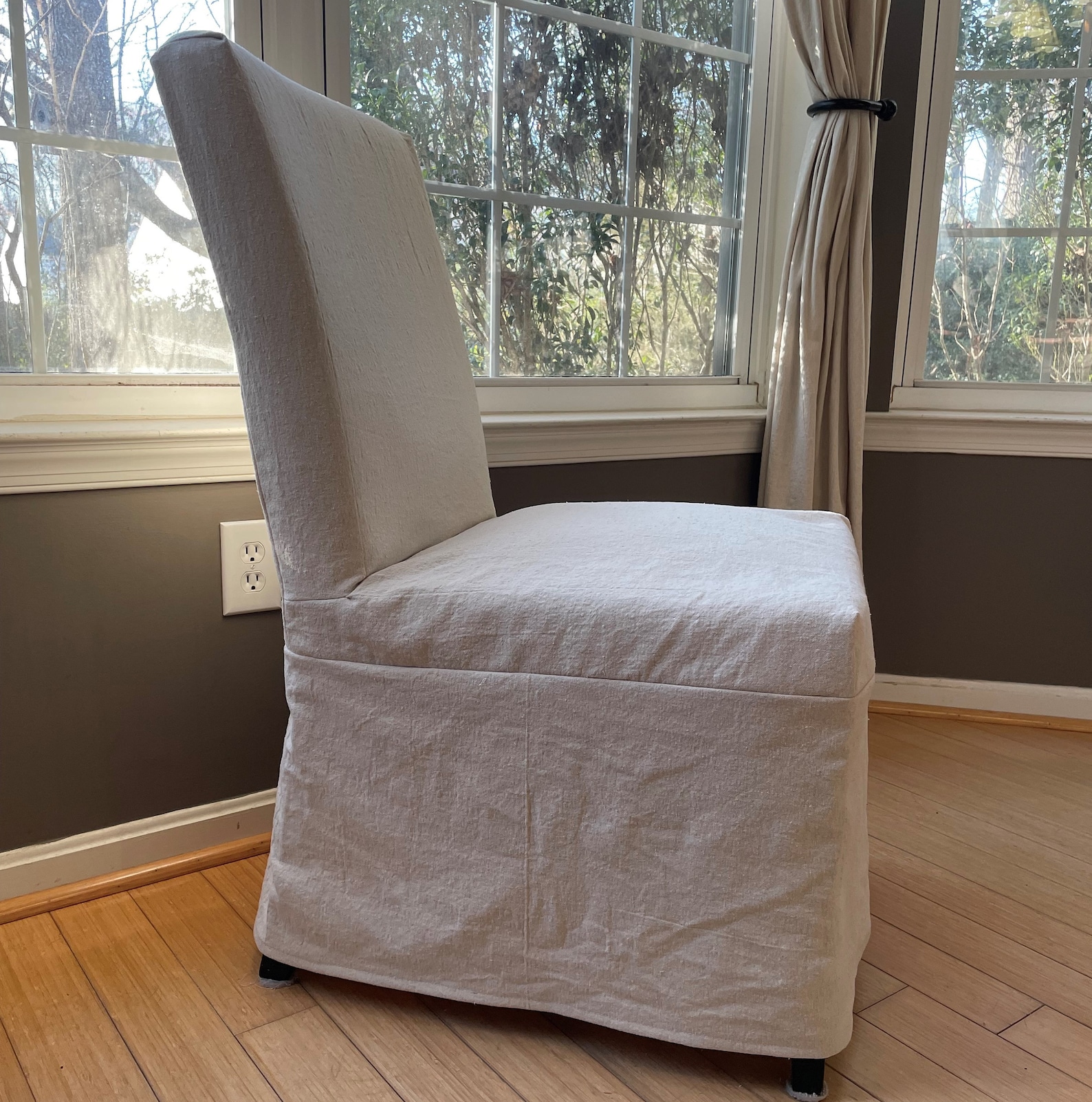 Custom Basic Slipcover With Center Pleat - Etsy