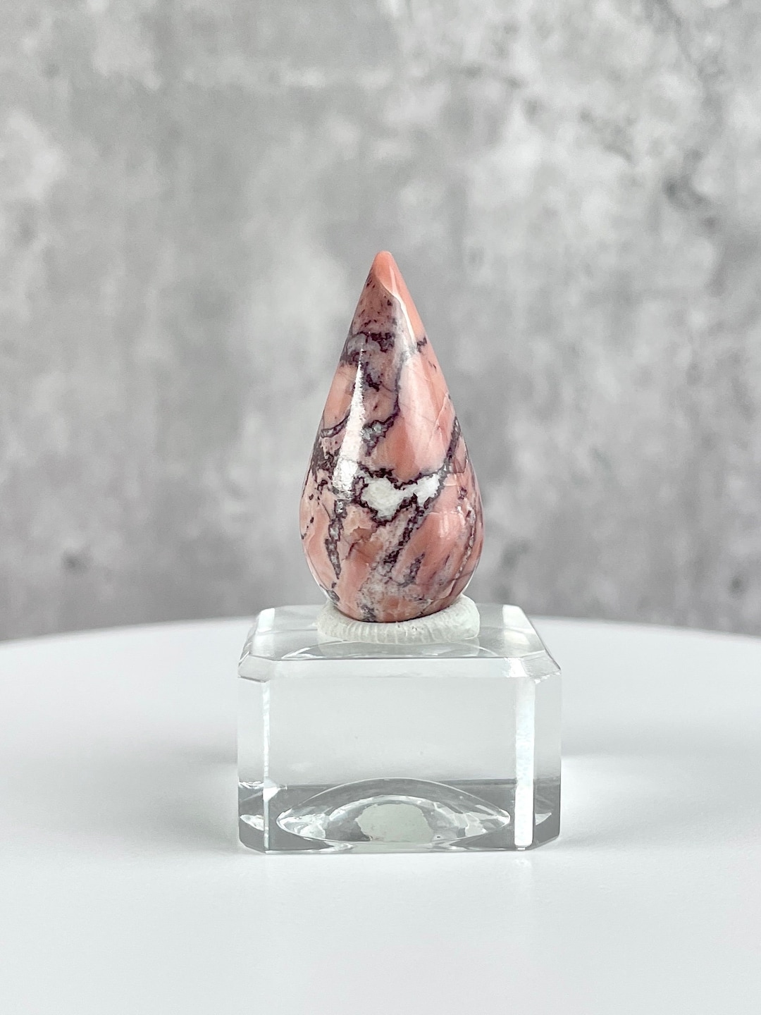Pink Zebra Jasper Cabochon, Zebra Jasper Teardrop Gemstone, DIY Jewelry ...
