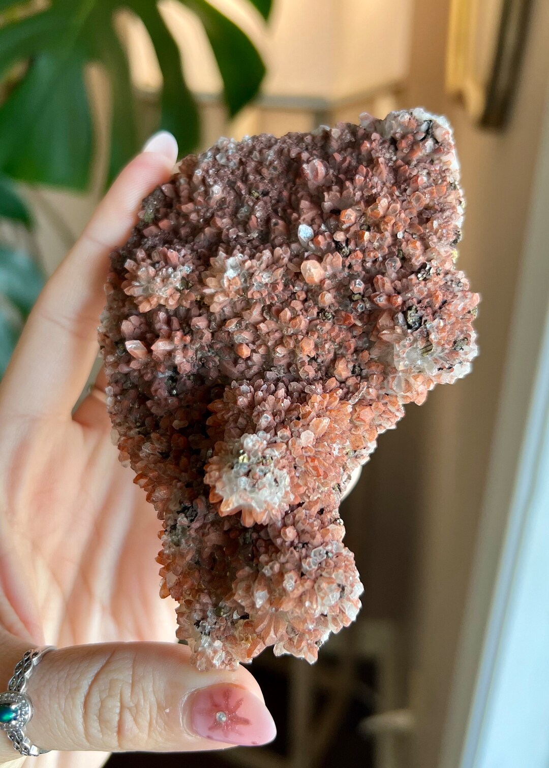 Red Quartz Cluster With Galena and Hematite, From Jiangxi China, Unique ...