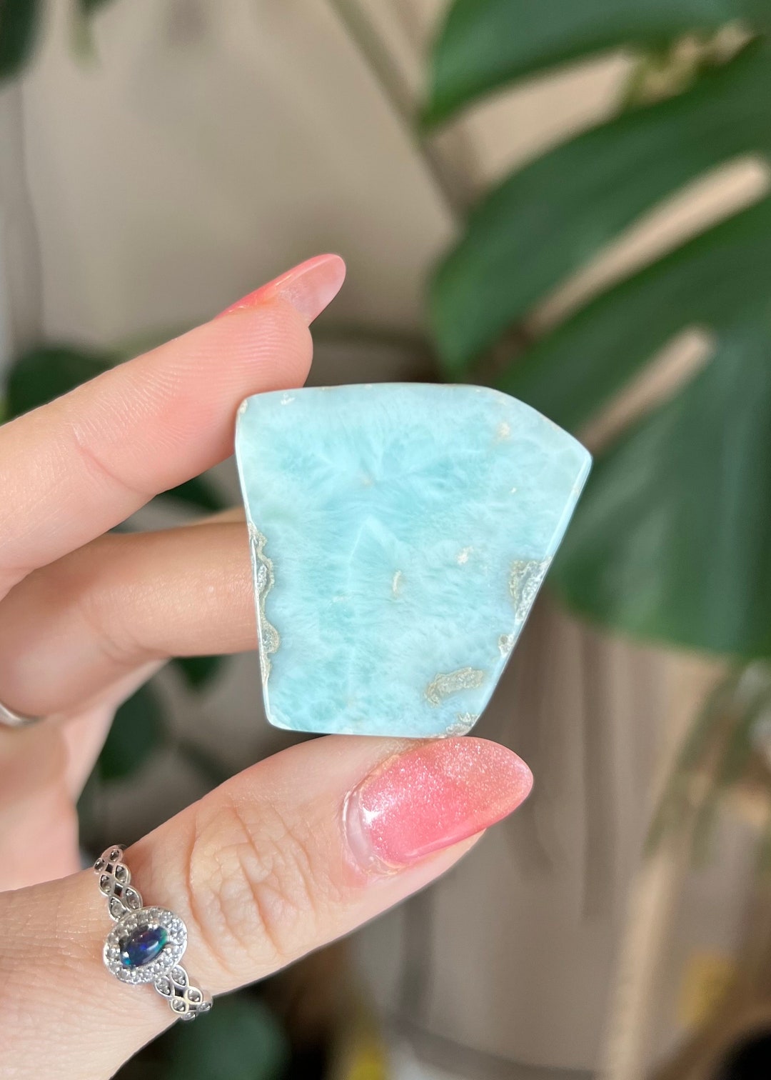 Larimar Slab From Dominican Republic, Crystals, Blue Crystal, Throat ...