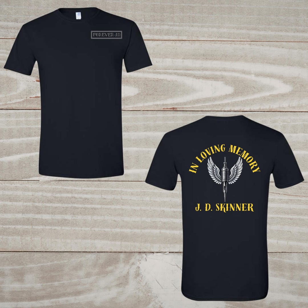 JD- in Loving Memory- Short Sleeve T-shirt - Etsy