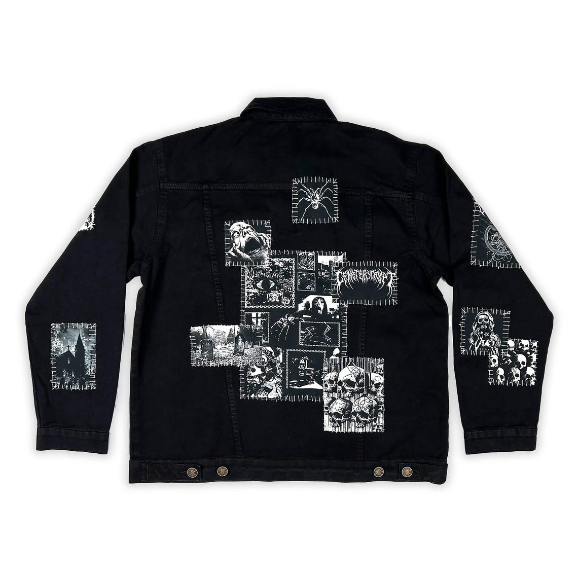 Grave Cult Denim Jacket - Etsy
