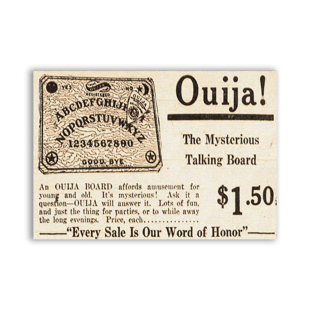 Ouija Newspaper Patch - Etsy