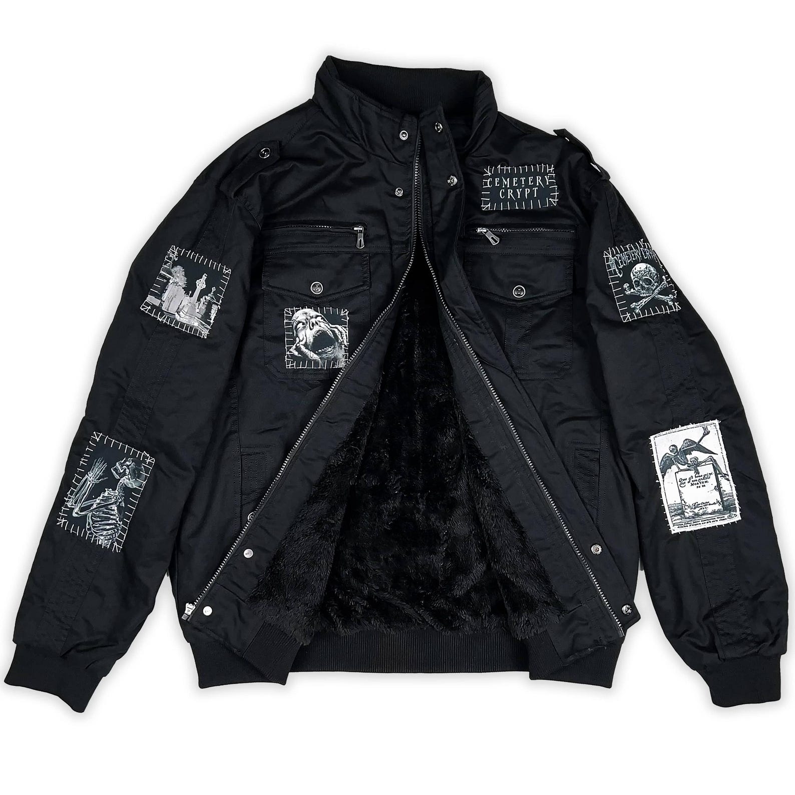 Crypt Military Bomber Jacket V2 - Etsy