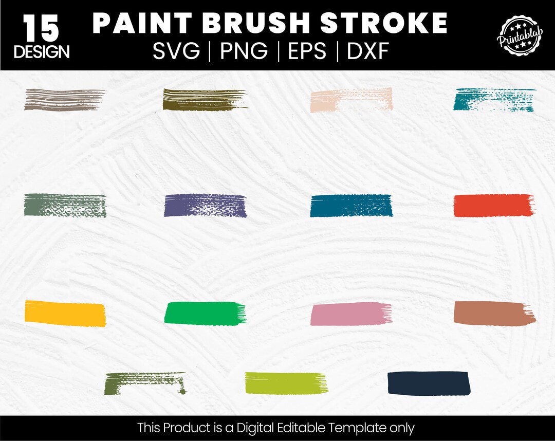 Paint Brush Stroke Svg Paint Brush Svg Brush Stroke Svg - Etsy