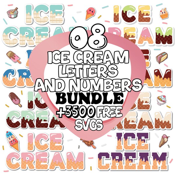 Ice Cream Letters - Etsy