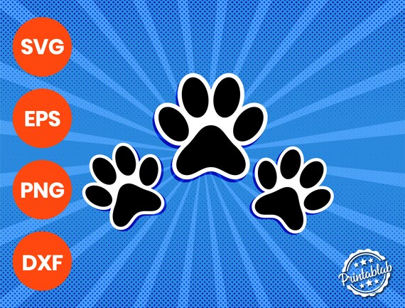 Paw Print Svg Dog Paw Svg Puppy Paw Svg Cricut Mug Press - Etsy