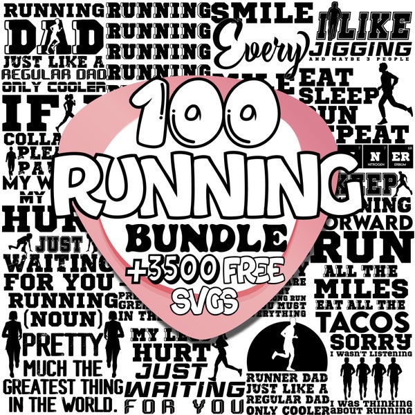 Running Svg - Etsy