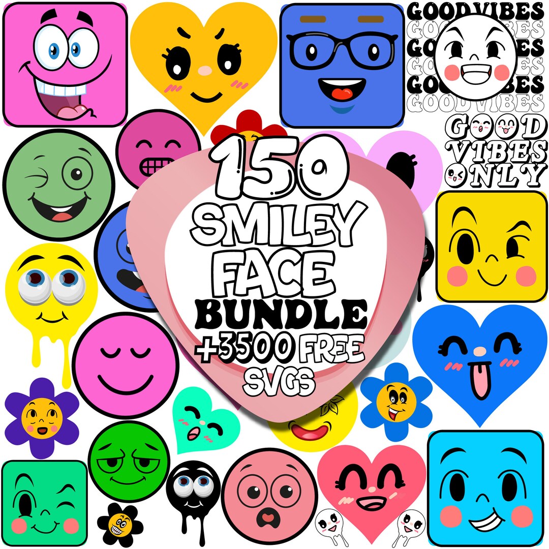 Smiley Face Svg Happy Face Svg Melting Smiley Face Svg Emoji Svg Smiley ...