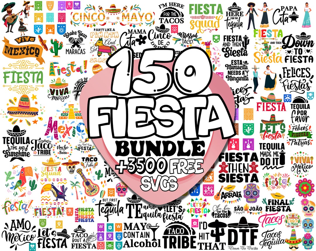 Fiesta Svg Cinco De Mayo Svg Mexico Svg Papel Picado Svg Fiesta ...
