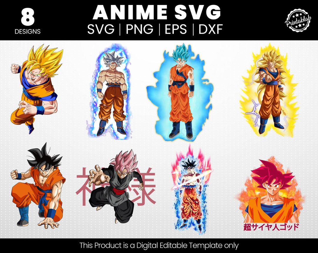 Anime Bundle Anime Merch Anime Bundle SVG Digital Down Load Japanese ...
