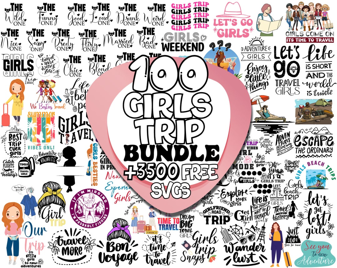 Girl's Trip Svg Girls Trip Svg Bundle Vacation Svg Girls Trip Svg ...