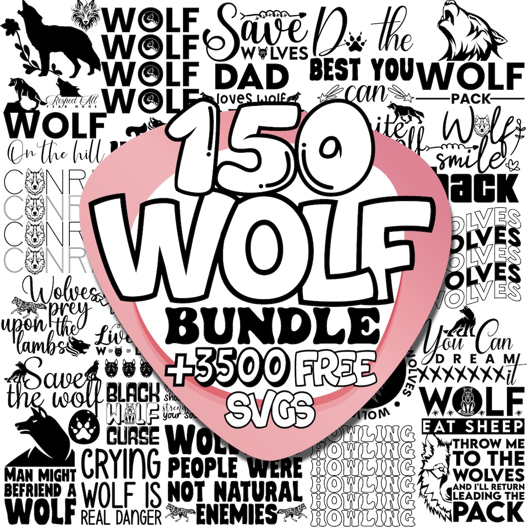 Wolf Svg Bundle Wolf Png Wolf Head Svg Wolf Shirt Files Wolf Clipart ...