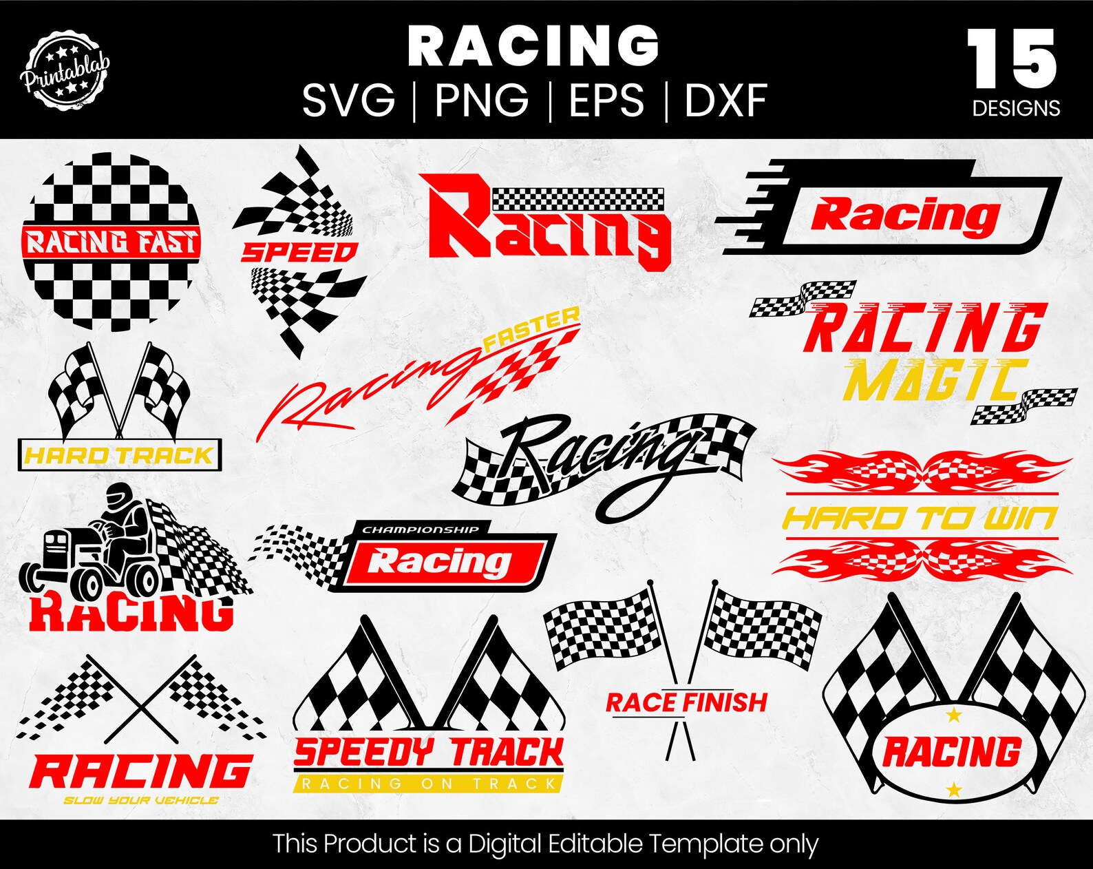 Racing Svg Bundle Racing Flag Svg Hot Mess Never Stressed - Etsy Canada