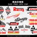 Racing Svg Bundle Racing Flag Svg Hot Mess Never Stressed - Etsy Canada