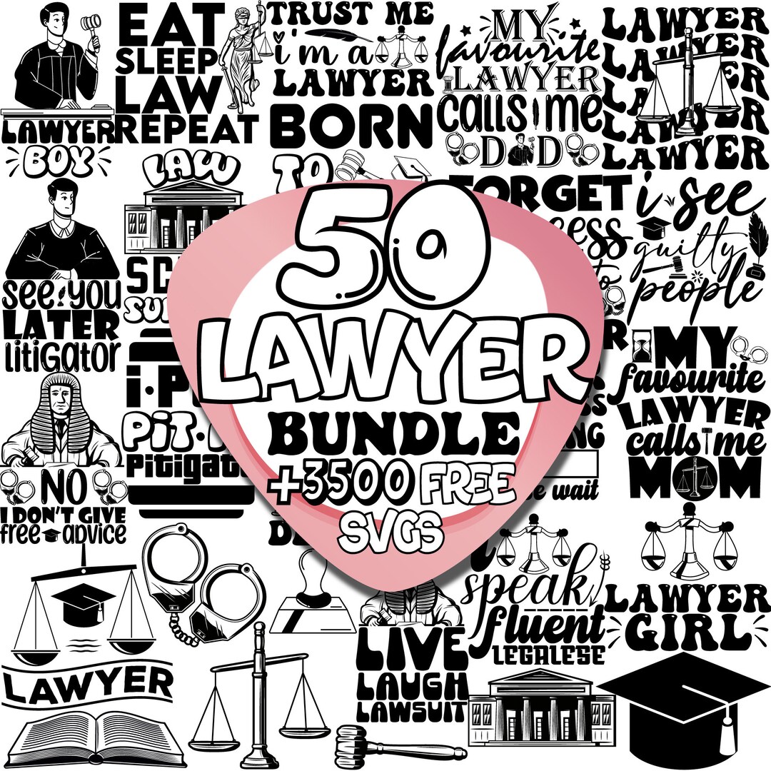 Lawyer Svg Bundle Lawyer Png Lawyer Shirt Svg Law School Svg Justice ...