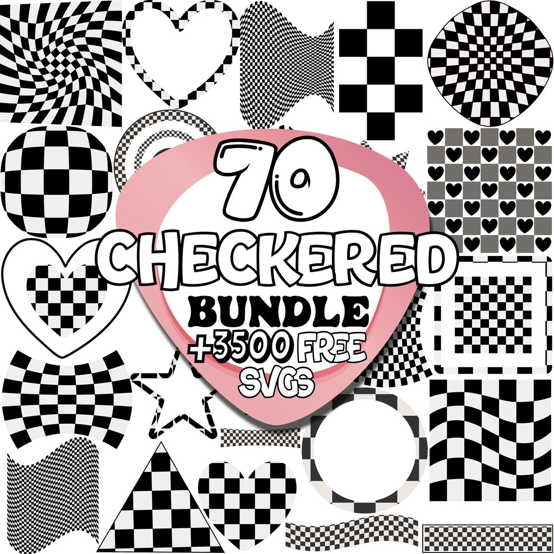Checkered Svg Bundle Checkered Pattern Svg Checkered Png Distressed ...