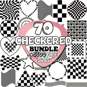 Checkered Svg Bundle Checkered Pattern Svg Checkered Png Distressed ...