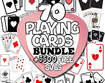 56 Playing Cards Clipart, Playing Cards Svg, Casino Clipart, Poker ...