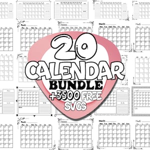 Mini Calendar - Etsy