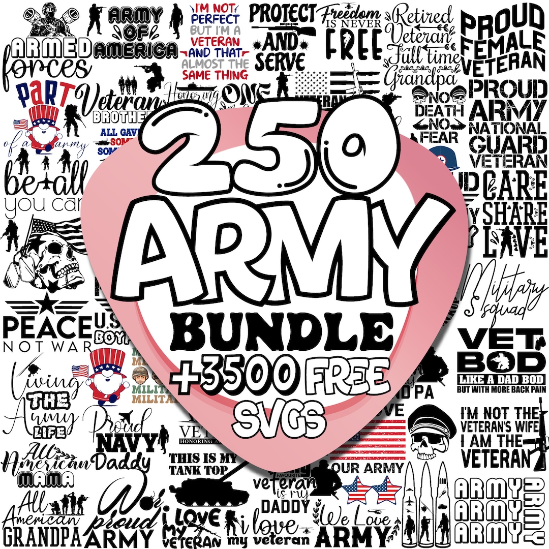 Army Svg Bundle Army Png Military Svg Bundle Soldier Svg US Army Svg ...