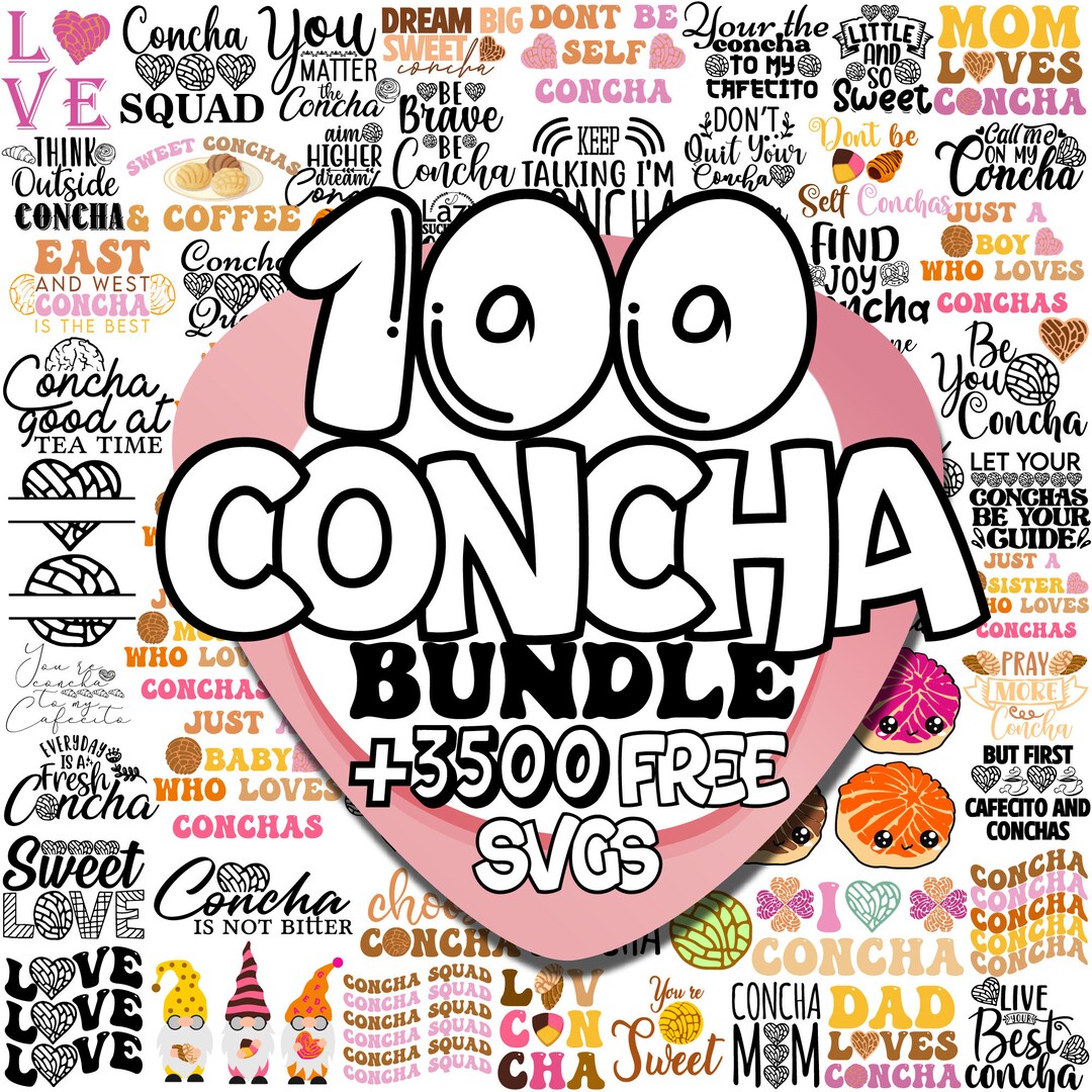 Buy Concha Svg Bundle Concha Png Pan Dulce Svg Png Cafecito Y Chisme ...