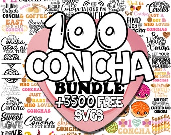 Concha SVG, PNG, Ai Mexican Sweet Bread Clipart Bundle for Cricut - Etsy