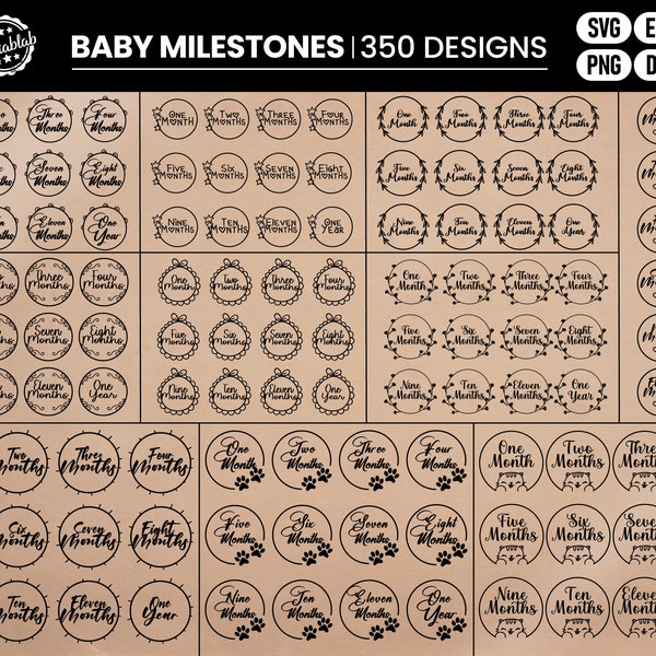 Baby Milestone - Etsy