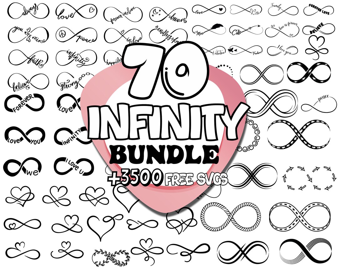 Infinity Svg Infinity Love Svg Bundle Forever Infinity Svg Infinity ...
