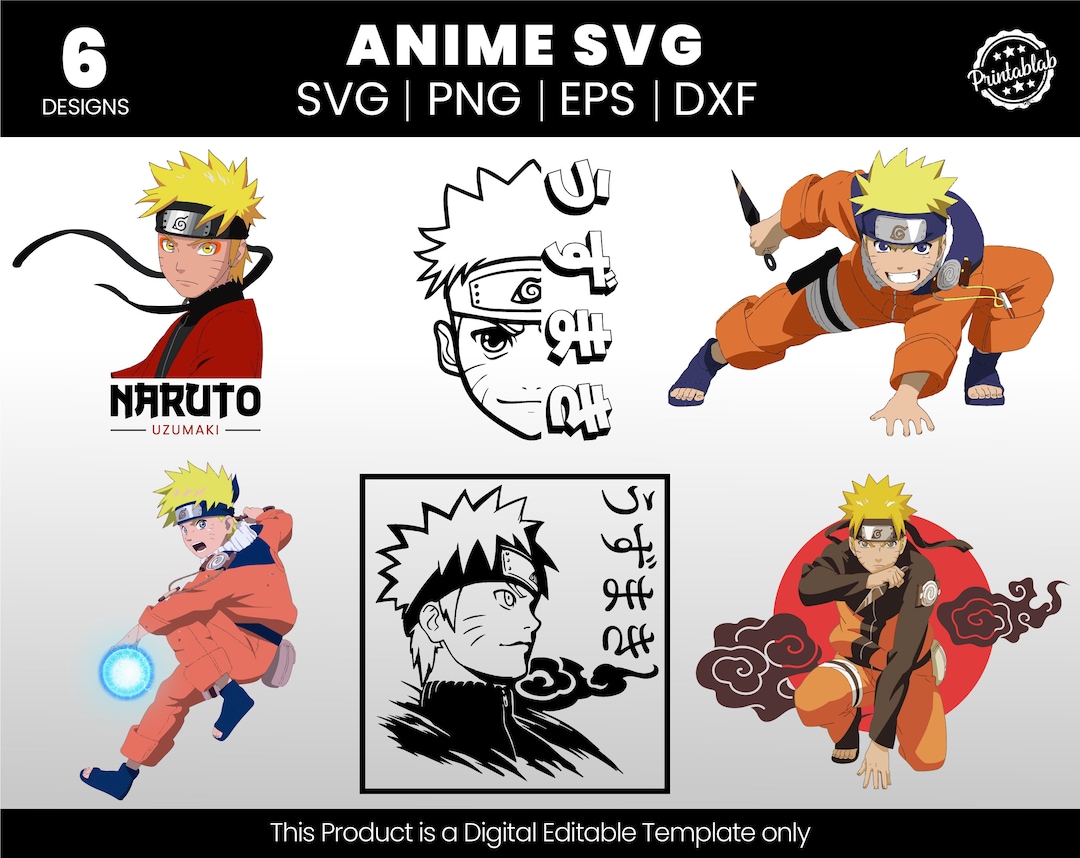 Anime Bundle Anime Merch Anime Bundle SVG Digital Down Load Japanese ...
