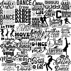 Dance Crew Svg Bundle Dance Svg Dance Team Svg Dance Crew Png Dancer ...