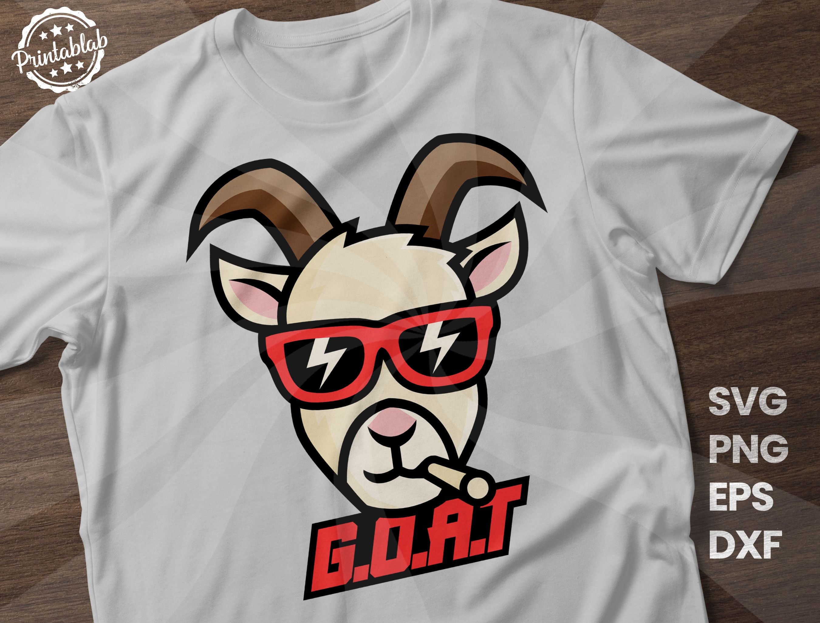 Goat With Sunglasses Svg Goat Png Goat Svg Farm Animal - Etsy