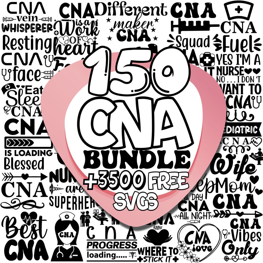 Cna Svg Bundle Nurse Assistant Svg CNA Life Svg Cna Svg Stethoscope ...