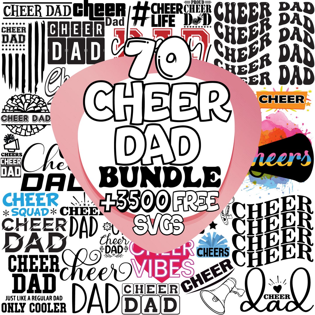 Cheer Dad Svg Bundle Cheerleading Dad Svg Girl Dad Svg Cheer Dad Png ...