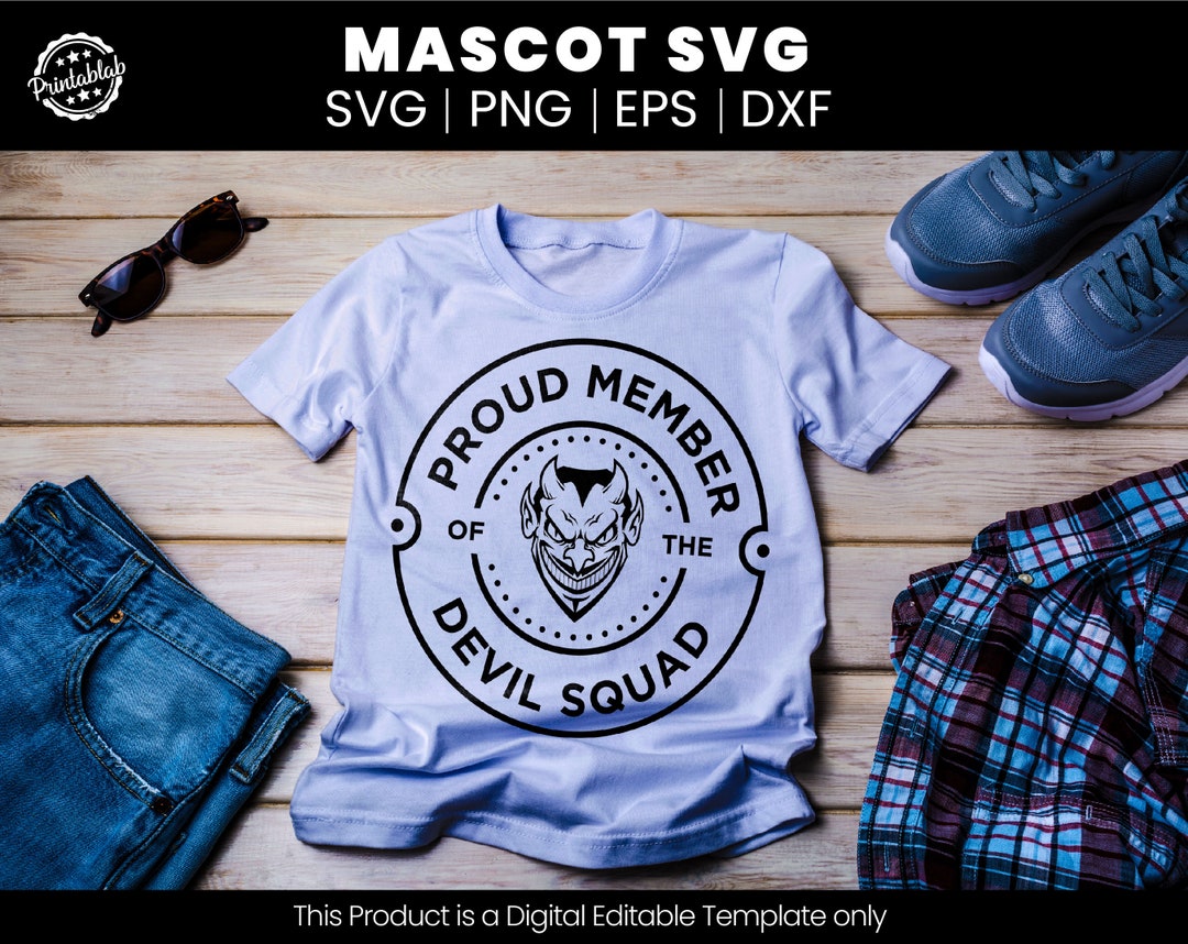 Devil Svg Devils Svg Proud Member of the Devil Squad School Pride ...