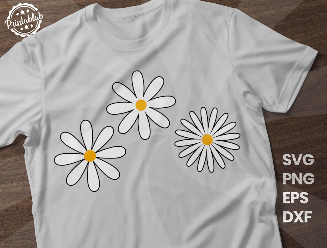 Daisy Svg Botanical Svg Daisy Png Retro Flower Svg Groovy Svg Flower ...