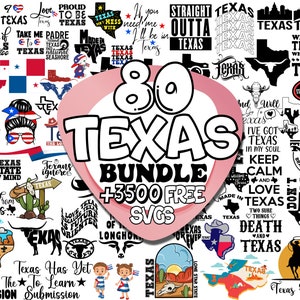Texas Svg - Etsy