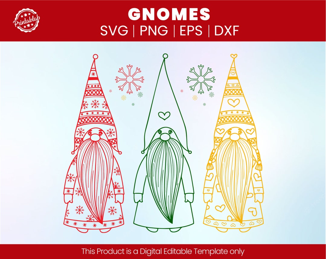 Christmas Gnome Svg Gnome Clipart Gnome Svg Merry - Etsy Canada