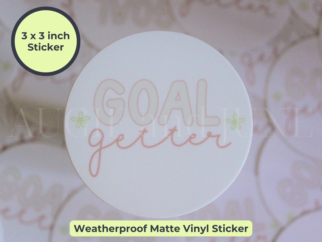 Goal Getter Sticker Sticker for Water Bottle for Car for - Etsy