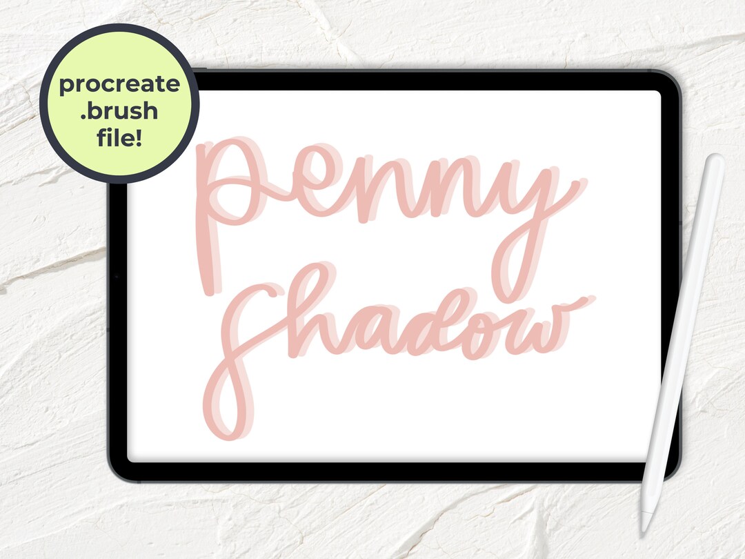 Penny Shadow Brush, Procreate .brush File, Procreate Brush for Ipad ...