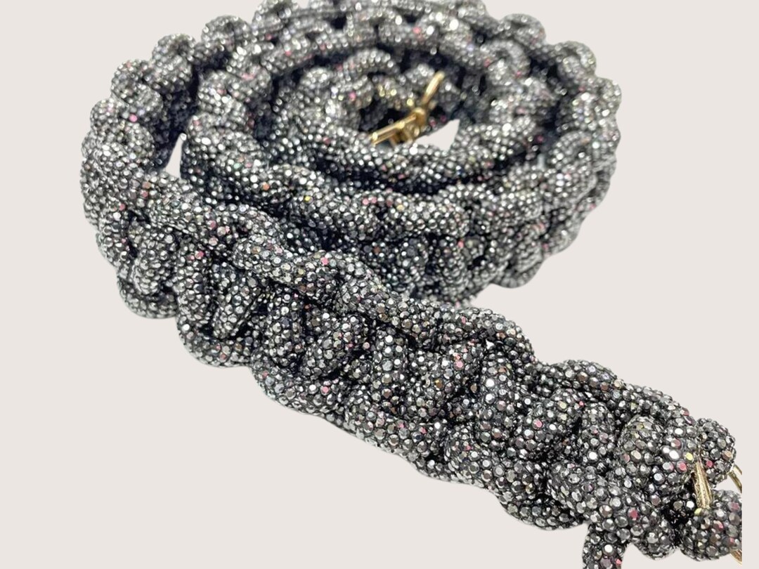 Crystal Braided Rhinestone Strap Crossbody Bag Gifts for Her Handbag ...