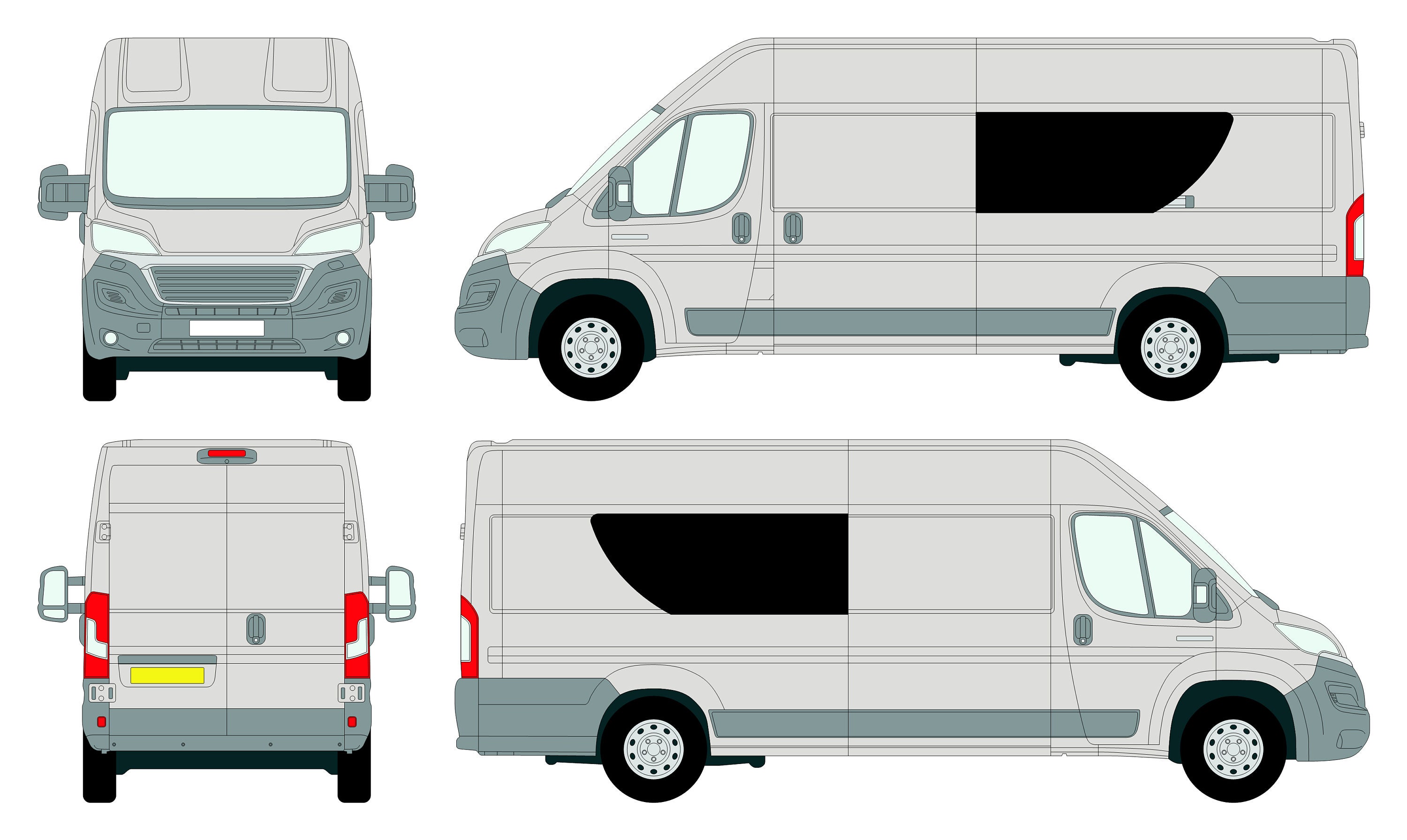 No.1139 Window Extenders, Universal Fitting Motorhome Caravan Graphics ...