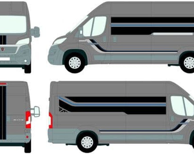 No.902 Universal Fitting Motorhome Caravan Graphics Decals Stickers ...