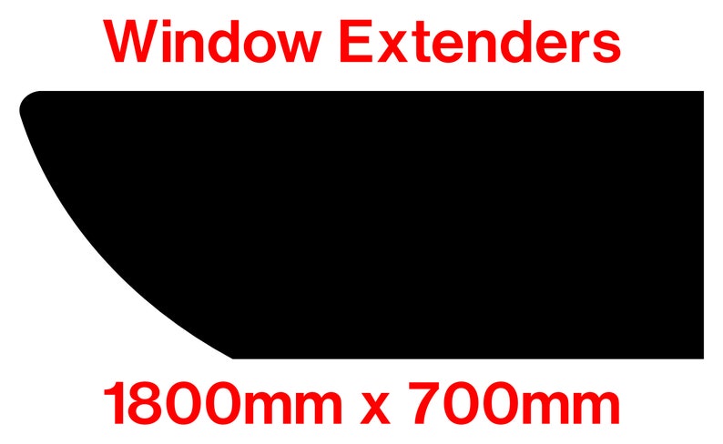 No.1139 Window Extenders, Universal Fitting Motorhome Caravan Graphics ...
