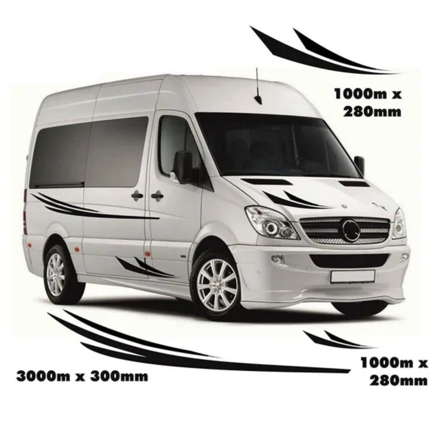 Universal Fitting Motorhome Caravan Graphics Decals Stickers Camper Van ...